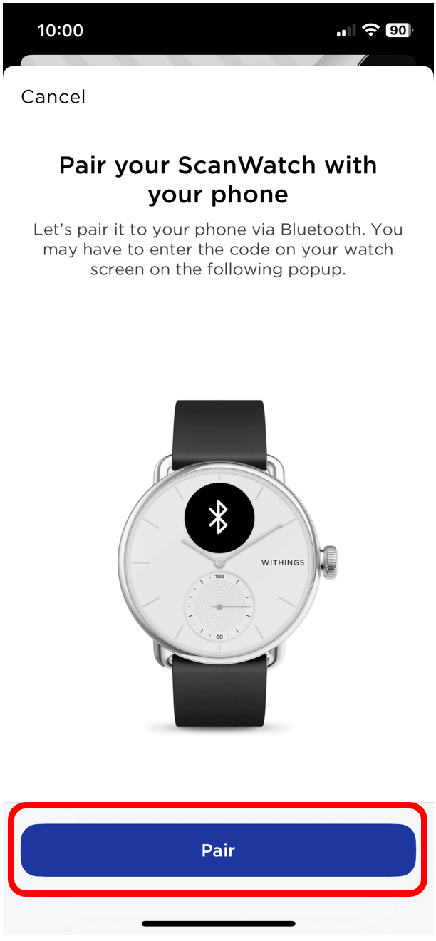 How to setup the Withings ScanWatch to the Health Mate app - Best Buy ...